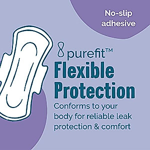 Seventh Generation Ultra Thin Pads, Overnight with Wings, Chlorine Free, 28 Count (Packaging May Vary)