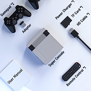 Retro Game Console Retroplay - Super Console Cube X3 100,000+ Video Games,Emulator Console Compatible 70+ Emulators,Emuelec4.5/Android9.0/CoreE 3-in-1, 4K UHD Support,Plug-and-Play Video Game Console