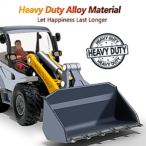 iPlay, iLearn Heavy Duty Construction Site Playset, Metal Dump Truck, Excavator Digger Backhoe, Tractor Bulldozer Diecast Vehicle, Outdoor Sandbox Car Toy, Birthday Gift 3 4 5 Year Old Boy Kid Toddler