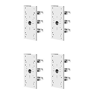 PM DS-1275ZJ Universal Vertical Pole Mount Adapter for most Wall Mounts Cameras PTZ (WHITE- 4 PK)