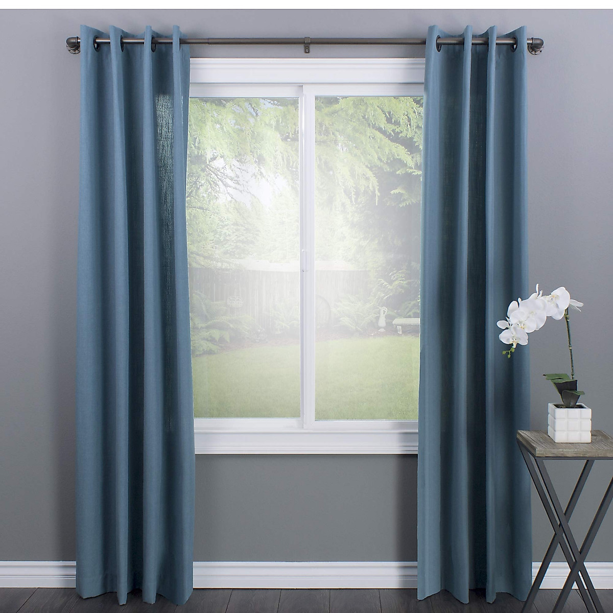 Decopolitan Industrial Wrap Around Telescoping Curtain Rod Set, 72-144", Bronze