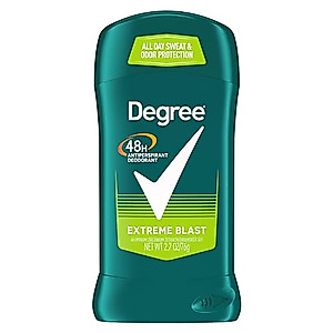 Degree Men Original Protection Antiperspirant Deodorant 48-Hour Sweat and Odor Protection Extreme Blast Antiperspirant For Men 2.7 oz (Packaging may vary)