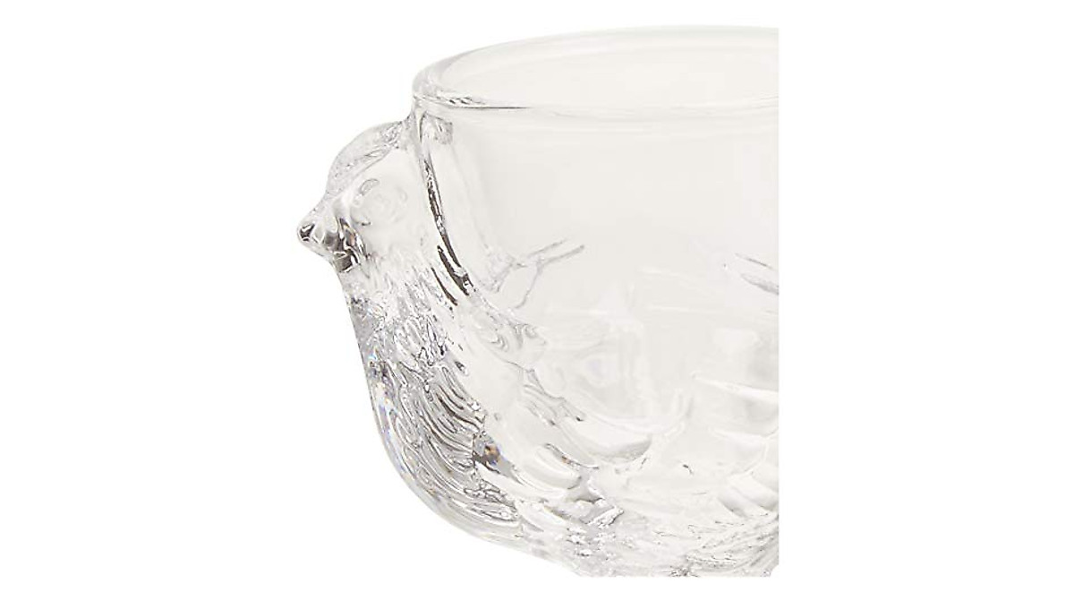 Stylish Glass Chicken Egg Cup by Abbott Collection