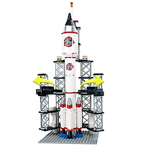 BRICK STORY Rocket Launch Center Space Explorer Building Kit Space Shuttle Adventure Building Sets for Kids 6-12 Years Old City Space Discovery Rocket Spaceship STEM Aerospace Toys (309PCS)