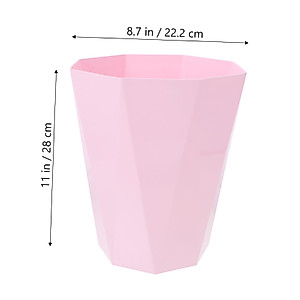 JOINPAYA 1pc Compact Garbage Can Trash Can with Lid Bathroom Trash Can Bedroom Trash Can Hotel Garbage Bin Trash Can for Car Household Trash Can Pink Automatic Office Wastebasket