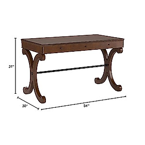 Liberty Furniture Industries Brookview Writing Desk, W54 x D30 x H31, Cherry