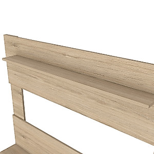 FM FURNITURE Cabos Floating Entertainment Center for TVs up to 55-inches, Light Pine