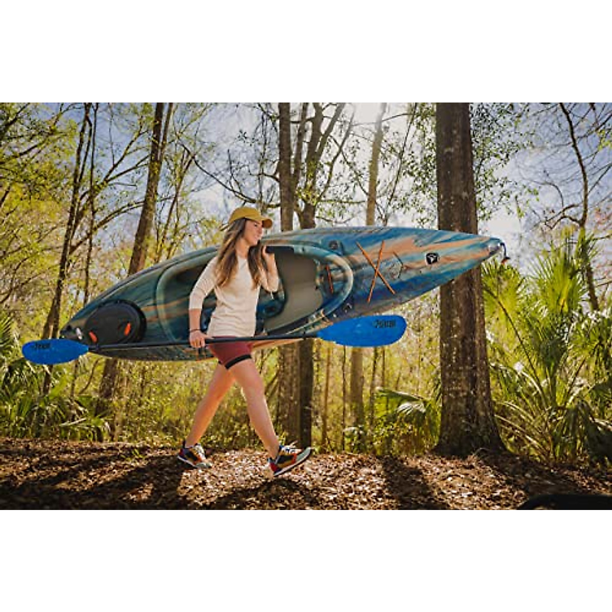 Pelican Argo 100XR - Premium Sit-in Recreational Kayak - Lightweight one Person Kayak - 10 ft - Cosmos