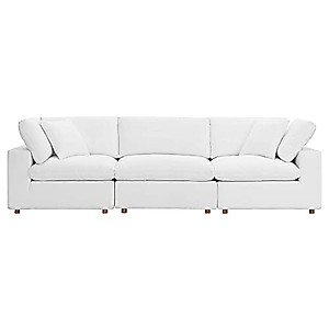 Modway Commix Down-Filled Overstuffed Upholstered 3-Seater Sofa
