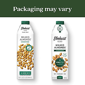 Elmhurst 1925 Milked Oats Sweetened Oat Milk, Dairy Free, Vegan, 32 Ounce (Pack of 6)