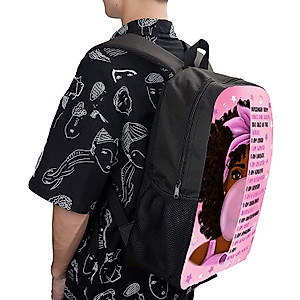 DSWEFGY African Women Backpack 16Inch Laptop Backpack Cute Lightweight Waterproof Bookbag Gifts For Teens Picnic Travel