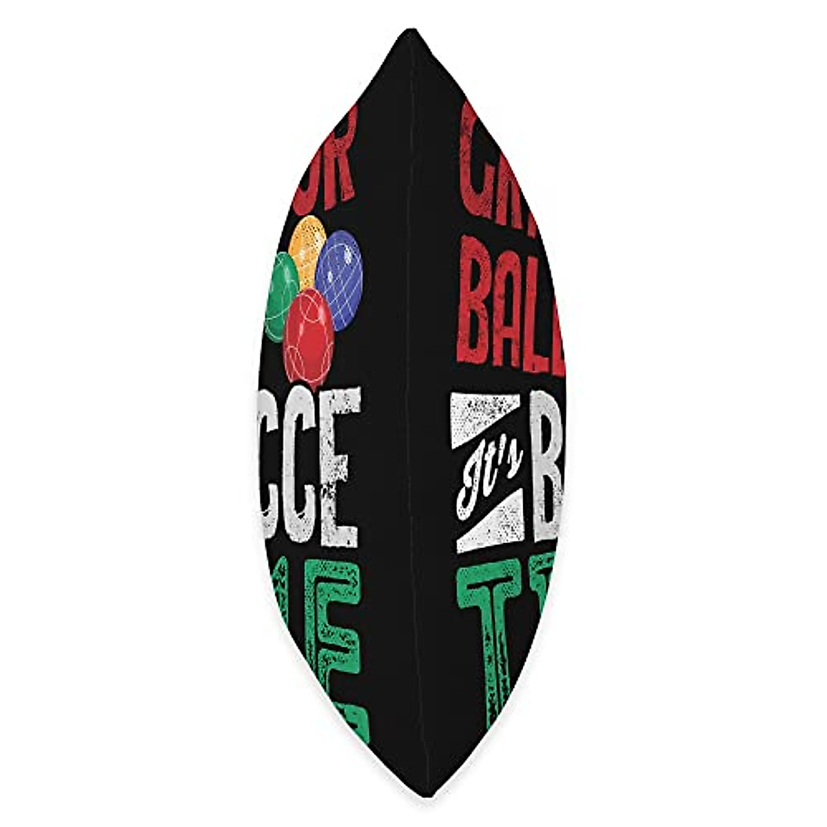 Boules - Lawn Bowls Bocce Ball Sports Designs Player Boules Grab Your Balls Its Bocce Time Pun Throw Pillow, 18x18, Multicolor