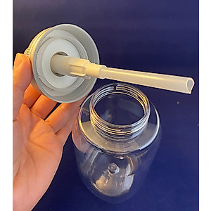 Yesland 6 Pack Pump Bottles Dispenser - 16 Oz Plastic Lotion Dispenser Containers with Pump for Shampoo, Lotion, Liquid Soap, Face Cream and Moisturizer - BPA Free