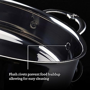 Hestan - NanoBond Collection - Stainless Steel Titanium Sauté Pan, Induction Cooktop Compatible, 5 Quart