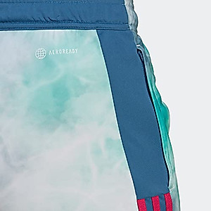 adidas Women's Tiro Shorts, Altered Blue/Mint Rush/White, X-Large