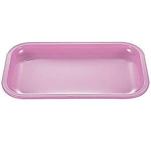 NERANENA Metal Tray 10.6" x 6.3" (Pink - Medium Size)