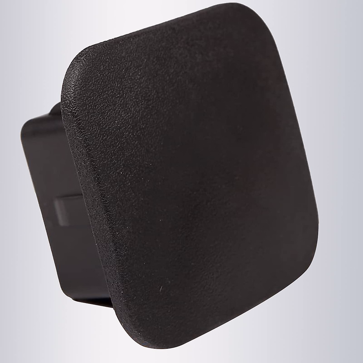 Yonput 1 PC Car Trailer Cover, 1.25" Trailer Hitch Cover Tube Cap, Trailer Hook Dust Plug Square Mouth Protection Cover, Compatible for Toyota Mercedes Mopar Audi F150 Ford GMC Truck Chevy (Black)