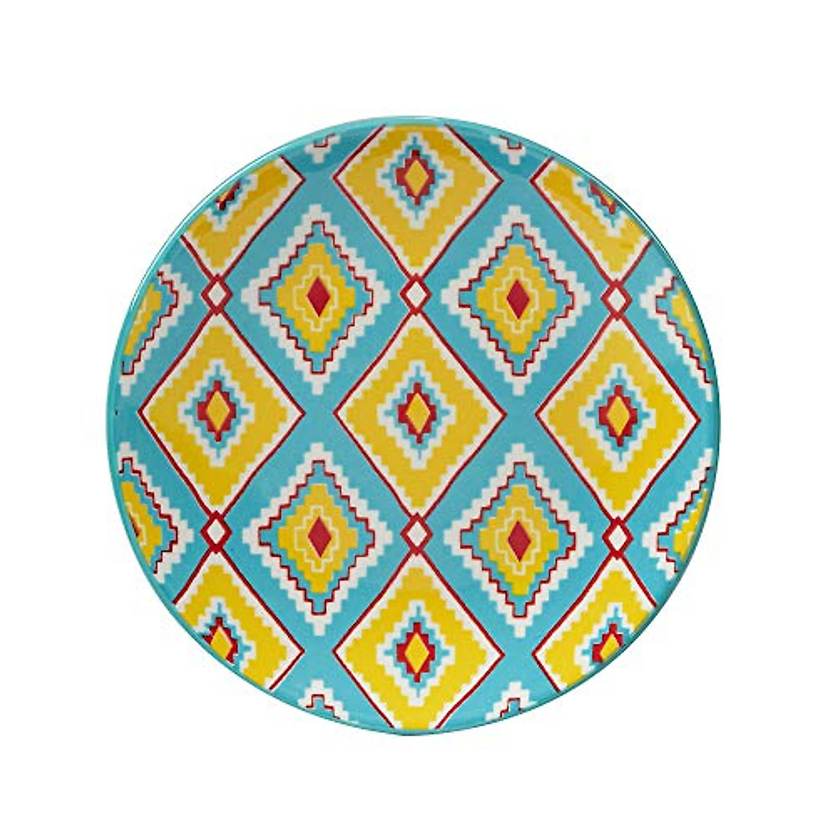 Certified International Damask Floral 6" Canape/Luncheon Plates, Set of 6 Assorted Designs, MULTI COLOR
