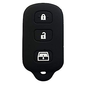 Rpkey Silicone Keyless Entry Remote Control Key Fob Cover Case protector Replacement Fit For 1999-2009 Toyota 4Runner 2001-2008 Toyota Sequoia HYQ12BBX HYQ12BAN HYQ1512Y