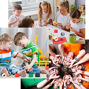 NBEADS 10 Pcs 5 Colors Silicone Covered Metal Strips, 8-1/2" in Length Silicone Flip Wraps Poster Holder Wrapping Paper Holder Stabilizer Slap Bands for Home Office Storage Organization