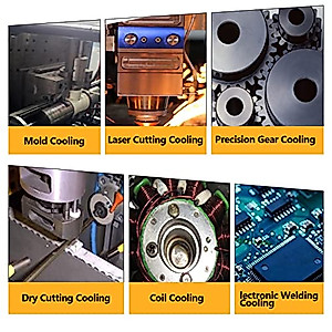 Professional Cold Air Dry Cooling Gun 6.9 bar 1000Btu 160mm Vortex Cold Air Gun with Flexible Tube(with Insulated Pipe)