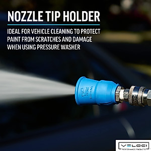 MTM Hydro Acqualine Pressure Washer Nozzle Guard Holder Tips Protector with 1/4” Quick Coupler Plug, 25 Degrees 2.0