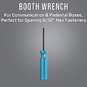 Jonard BW-532-3 Hex Booth Wrench Tamperproof Screwdriver, 5/32" Head, 6" Length