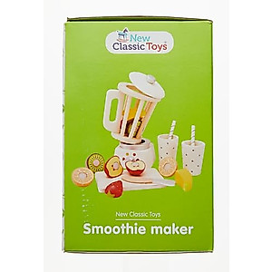 New Classic Toys Wooden Smoothie Set - Pretend Play Toy for Kids Cooking Simulation Educational Toys and Color Perception Toy for Preschool Age Toddlers Boys Girls