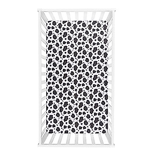 Sammy & Lou Cottage Cow 2-Pack Microfiber Fitted Crib Sheet Set, Fits Standard Crib Mattress 28 in x 52 in; Fully Elasticized,