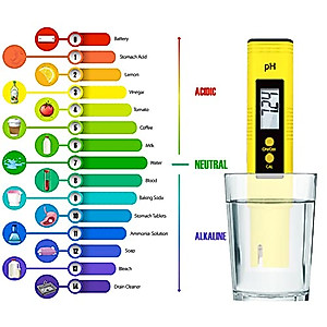 2 Pack pH Meter and TDS Meter, 0.05 pH High Accuracy Tester Pen, ± 2% Readout Accuracy Digital Water Quality Filter Pen, 0-9990ppm, Ideal Water Purity Test for Drinking Water, Aquariums, Hydroponics