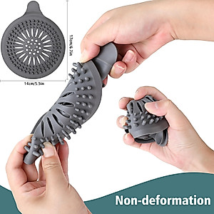 Drain Hair Catcher Shower Drain Cover Bathroom Tub- Silicone Shower Hair Drain Catcher for Bath Tub, Sink Stopper, Bathtub, Shower Hair Catcher Sink Cover to Help Prevent Clogging