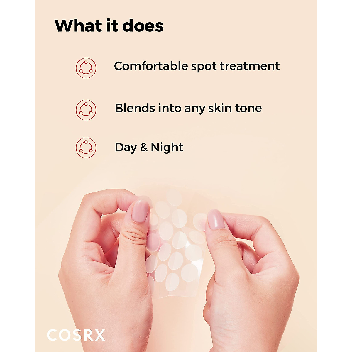 COSRX Master Patch Basic, Overnight Acne Patch Hydrocolloid, Blemish Spot Sticker for Face, Strong adhesion & Thicker Spot Cover, 1 Sizes (36 Count)