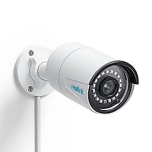 REOLINK Security IP Camera Outdoor, 5MP Home Surveillance Outdoor Indoor PoE Camera, Human/Vehicle Detection, 100Ft IR Night Vision, Work with Smart Home, Up to 256GB Micro SD Card, RLC-510A