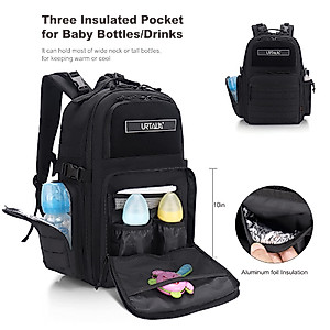 Baby Diaper Bag Backpack, Baby Bags for Boys Girls, Large Diaper Changing Backpack for Mom Dad, Durable Waterproof Maternity Hospital Nappy Bag with Stroller Straps for Men Women