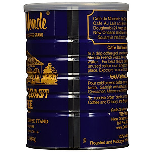 Cafe Du Monde Coffee and Chickory and French Roast Bundle. New Orleans Coffee Bundle Includes One 15 ounce Original Coffee And One 13 Ounce