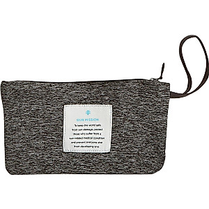Coolibar UPF 50+ Men's Women's Zenith UV Mask - Sun Protective (Small/Medium- Charcoal Heather)