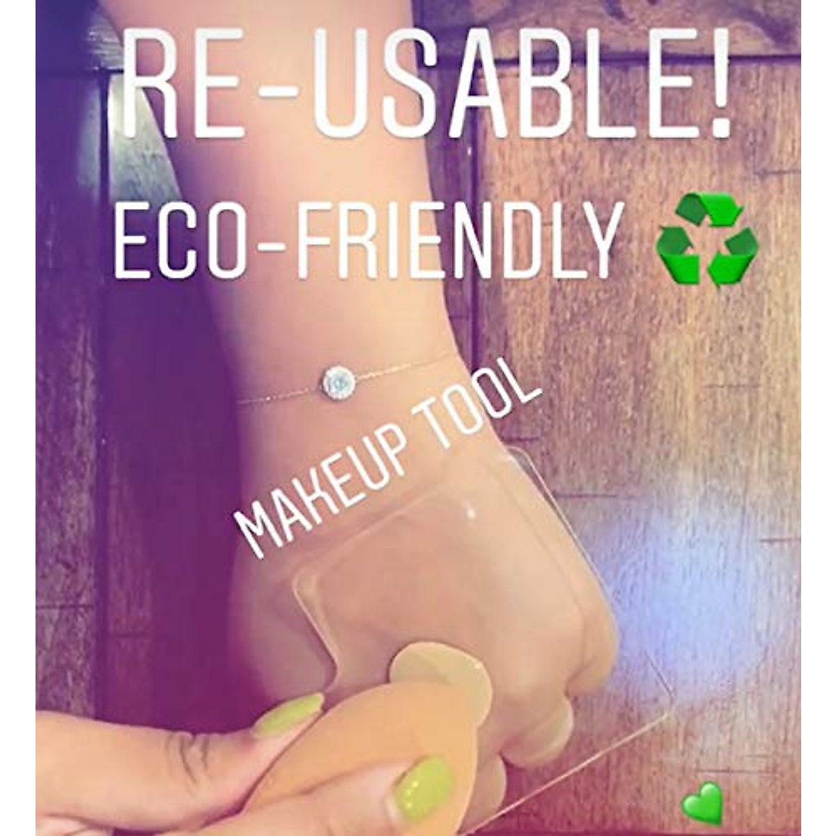 Makeup Hand Held Palette (Clear)Valxie Makeup Hand Held Palette - Clear Mixing, Blending, Applicator Tool for Professional Artists and Personal Use-100% Skin Safe Acrylic Plastic-Lightweight, Reusable