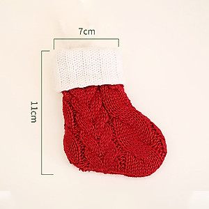 10/12Pcs Christmas Silverware Holder Xmas Cutlery Dinner Table Decoration Santa Claus Snowflake Flatware Pockets (Stocking)