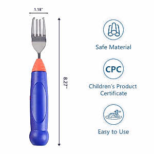 Electric Twirling Fork, Automatic Spinning Fork for Spaghetti Noodles, Gifts for Kid and Birthday Gifts (NY068 Blue N)