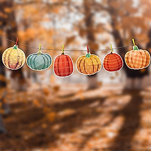 54Pcs Pumpkin Cutouts Fall Watercolor Pumpkin Cut-Outs Thanksgiving Table Place Cards Supplies Halloween Classroom Bulletin Board Set Party Hanging Decorations