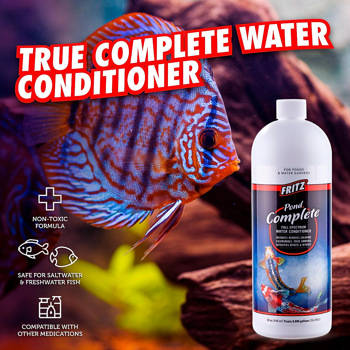 Fritz Aquatics Pond - Complete Water Conditioner - 32oz