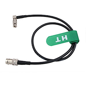 HangTon Micro BNC to Female BNC SDI Cable for Blackmagic Video Assist 4K 5" Monitor, Micro Studio Camera 4K G2, Right Angle High Density 6G-SDI 60cm