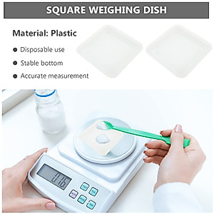 10pcs Weighing Boat Weighing Boat Weigh Boats Plastic Weighing Trays Plastic Boats Plastic Weighing Dishes Weighing Boats Labs Weighing Dishes Labs Square Dishes Weighing Plates