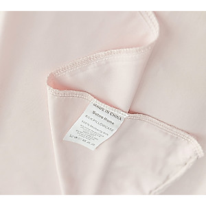 Sutuo Home Silk Pillowcase 2 Pack 100% Mulberry Silk Pillow Cases for Hair and Skin Grade 6A Both Sides 19 Momme Natural Real Silk Zipper Gift Pillow Cover for Girl's Sleep Standard 20"x26" Pale Pink