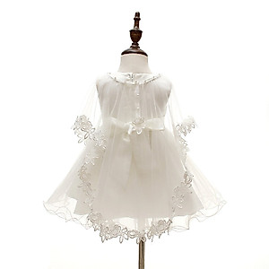 3Pcs Set Baby Girl Dress Christening Baptism Gowns Formal Dress