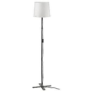 IKEA Ikea BARLAST Floor lamp, black/white150 cm (59 in)