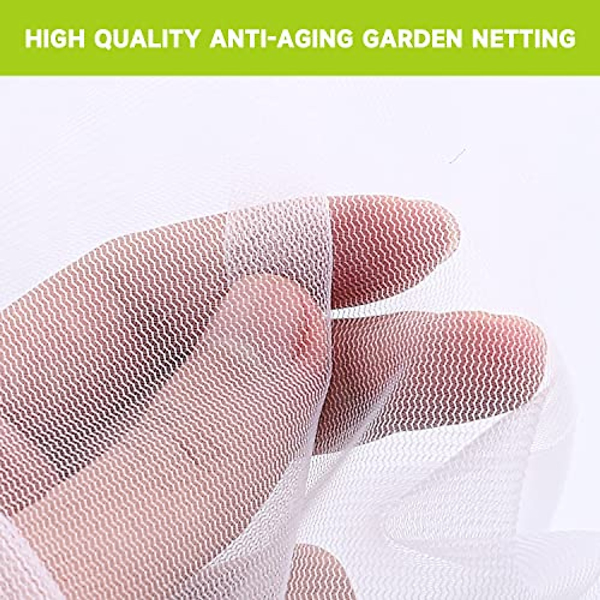 4.92x3.94 FT 4 Packs Garden Plant Netting Insect Bird Barrier Netting Mesh with Drawstring Bug Netting Plant Pest Barrier Covers Bags Protection Netting Covers Bags Plant from Insect Bird Eating