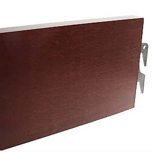 bedCLAW 76" x 6" Twin/Full Medium Finish Replacement Wood Bed Frame Side Rails