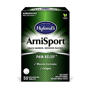 Hyland's Arnica for Post Workout Muscle Relief, 50 Count Quick Dissolving Tablets