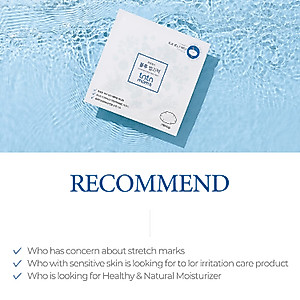 TNTNMOM’S Blue Belly Sheet Mask : Stretch Mark Prevention Mask Pack - 10 Safe & Fragrance-Free Sheets (1.94oz Essence) - Nourishing Solution for Pregnant Women's Skin